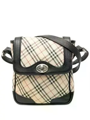 Burberry Nova Check Canvas Crossbody Bag