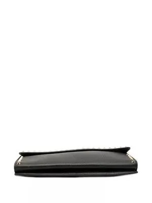 Valentino Garavani Grained Calfskin Rockstud Wristlet Clutch Bag