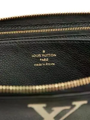 LOUIS VUITTON 2021-2026 Monogram Empreinte Giant Bicolor Zippy Wallet Long Wallets - Black