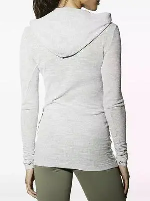 REEBOK Long Sleeve Waffle Knit Hoodie