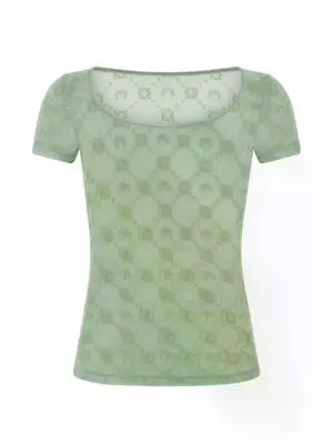 MARINE SERRE Moonogram Round-neck T-shirt - Green