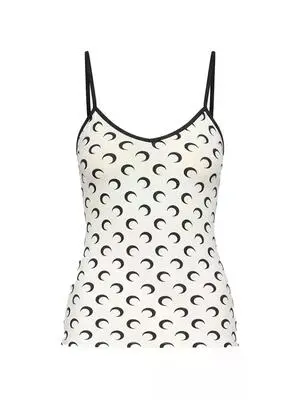 MARINE SERRE Moon Print Top - White
