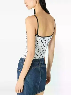 MARINE SERRE Moon Print Top - White