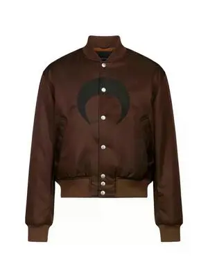 MARINE SERRE Moon-print Buttoned Bomber Jacket