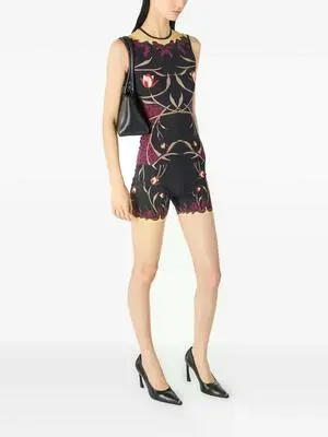 MARINE SERRE Printed Mini Shorts