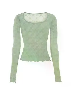MARINE SERRE Moonogram T-shirt - Green