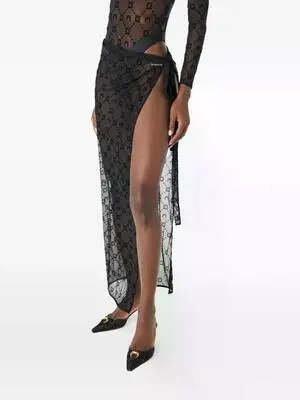 MARINE SERRE Moonogram Cover-up - Black