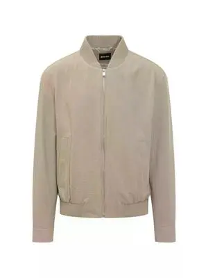 BOSS Zip-up Bomber Jacket - Neutrals