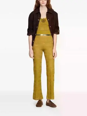Sandro Pointelle Knit Trousers