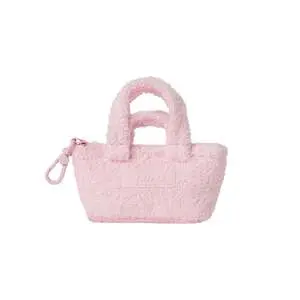 SKIMS Terry Micro Tote Keychain - Peony