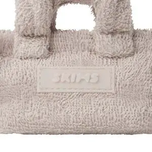 SKIMS Terry Micro Tote Keychain - Stone