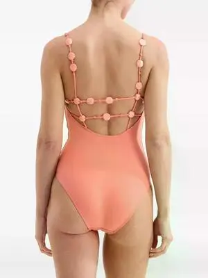 ERES Beaded-detail One Piece Swimsuit - Pink