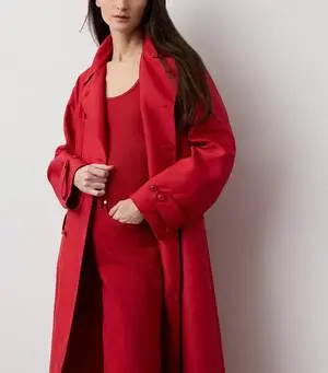 Ralph Lauren Silk-blend Raquel Trench Coat