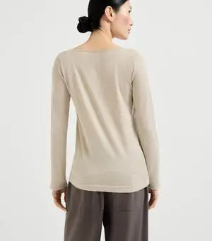 Brunello Cucinelli Cashmere-silk Blend Sweater - Beige