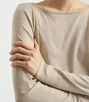 Brunello Cucinelli Cashmere-silk Blend Sweater - Beige