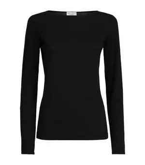 Brunello Cucinelli Cashmere-silk Blend Sweater - Black