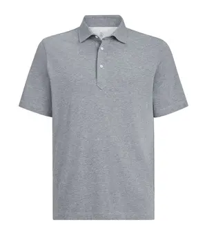 Brunello Cucinelli Cotton Jersey Polo Shirt