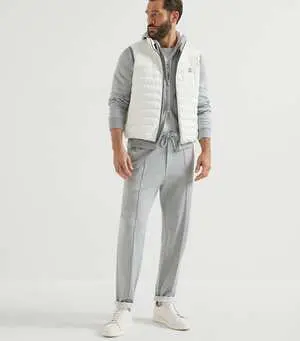 Brunello Cucinelli Cotton-blend French Terry Sweatpants - Grey