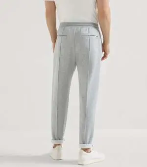 Brunello Cucinelli Cotton-blend French Terry Sweatpants - Grey