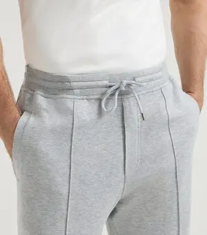 Brunello Cucinelli Cotton-blend French Terry Sweatpants - Grey
