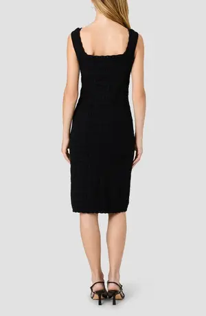 French Connection Nellis Stitch Sleeveless Body-con Dress - Black