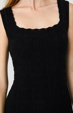 French Connection Nellis Stitch Sleeveless Body-con Dress - Black