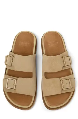 Camper Lluc 2-strap Sandal - Medium Brown