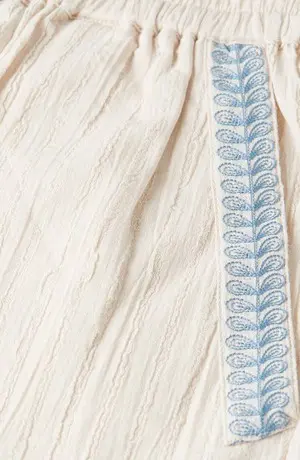 Scotch & Soda Embroidered Cotton Crepe Shorts