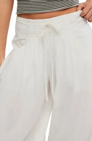 Free People Calle Bubble Crop Cotton Blend Pants