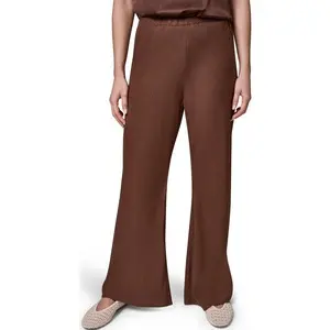 Donna Karan New York Linen Blend Wide-leg Pants - Canyon