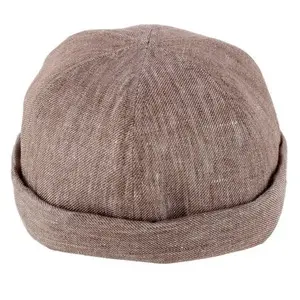 WIGENS Linen Docker Cap - Brown