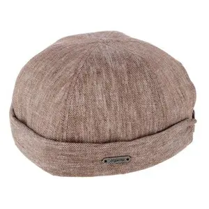 WIGENS Linen Docker Cap - Brown