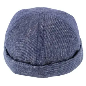 WIGENS Linen Docker Cap - Navy