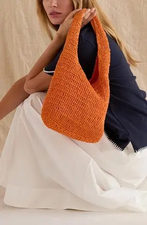 CRESCENT Mini Woven Top-handle Bag