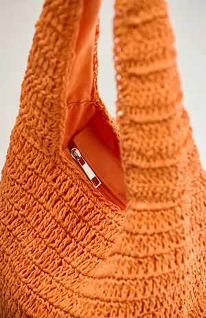CRESCENT Mini Woven Top-handle Bag