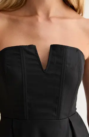 CRESCENT V-wire Modal Blend Midi Dress - Black