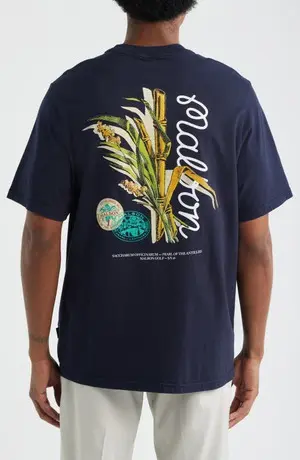 MALBON Bermuda Origin Graphic T-shirt - Midnight