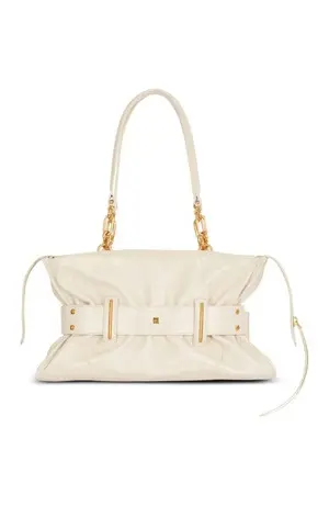 Balmain Buffalo Leather Anthem Bag - White