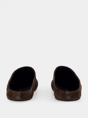 Officine Creative Babouche 001 Suede Mule Sandals - Brown