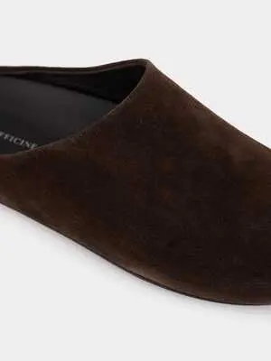 Officine Creative Babouche 001 Suede Mule Sandals - Brown