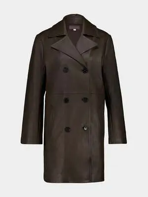 Stouls Lucia Lambskin Leather Coat