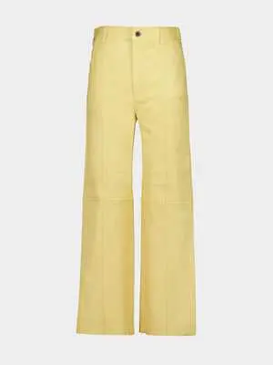 Stouls Benny 25 Stretch Leather Trousers - Yellow