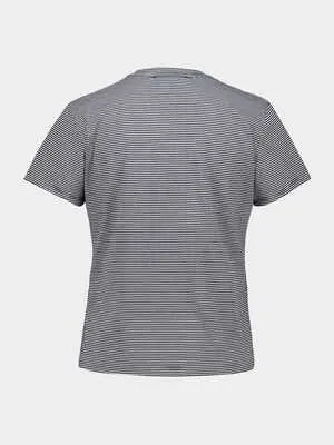 FRAME Striped Cotton Crewneck T-shirt - Blue
