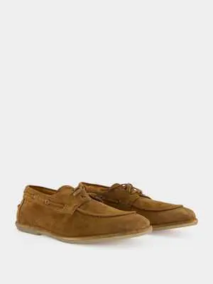 Officine Creative Love 001 Suede Boat Shoes - Brown