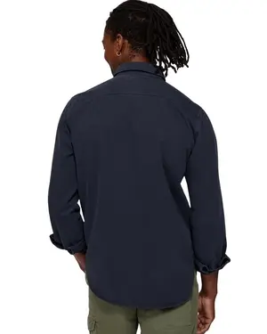 AUBIN Normanby Button Up Shirt - Navy