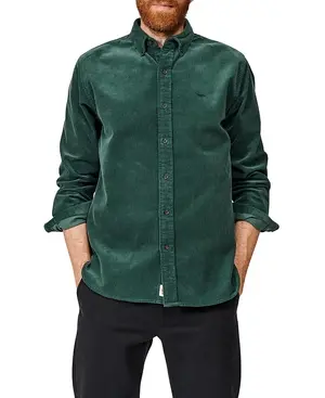 Aubin Haworth Corduroy Shirt - Dark Green