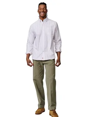 AUBIN Aldridge Oxford Button Down Shirt - Multi Colourful Stripe