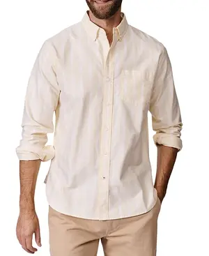Aubin Aldridge Oxford Button Down Shirt - Yellow Stripe