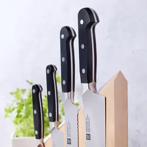 ZWILLING Pro Rcf 5 Piece Magnetic Knife Block Set - Natural