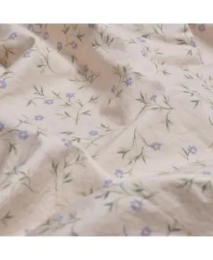 PIGLET IN BED Printed Cotton Fitted Sheet, King